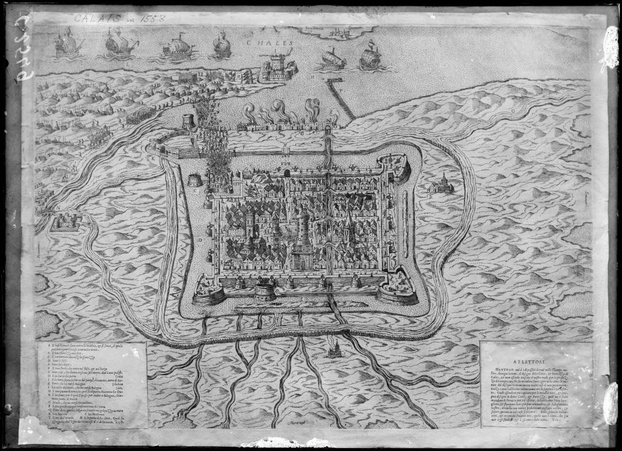 ImagesDéfense - Plan de la ville de Calais (en 1558). [légende d'origine].