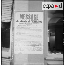 ImagesDéfense - Affiche du général allemand Nehring demandant aux ...
