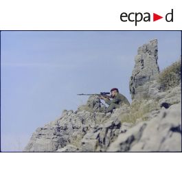 ImagesDéfense - Entraînement du 1er RHP au tir de fusil FR-F1, Liban.