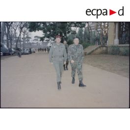 ImagesDéfense - Le général Cann et le général Tannous, Beyrouth.