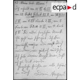 ImagesDéfense - [Reproduction d'un document écrit.]