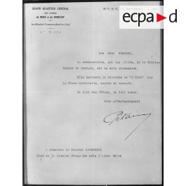 ImagesDéfense - [Reproduction d'un document écrit.]