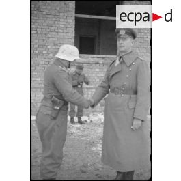 ImagesDéfense - Le commandant (Major) Horst-Wolf Hoppe et le général ...