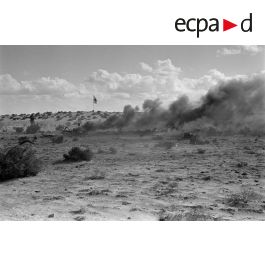 ImagesDéfense - Des débris d'un avion en feu près d'un drapeau de la ...