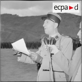 ImagesDéfense - Portrait du colonel Goeffroy lors d'une cérémonie à ...