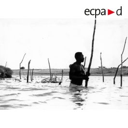 ImagesDéfense - République du Tchad, 1969. Pêche dans le Chari.