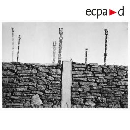 ImagesDéfense - République malgache. Aloalo sur un tombeau (bois sculpté).