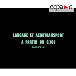 ImagesDéfense - Largage et aérotransport à partir du Transall C-160.