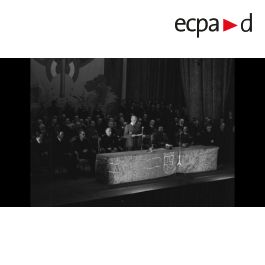 ImagesDéfense - Discours du général Huntziger à l'opéra de Marseille.