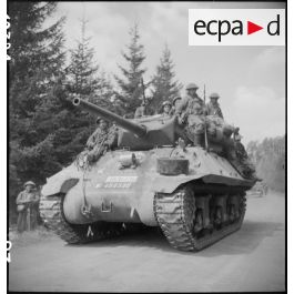 ImagesDéfense - Progression d'un TD M10 du 7e RCA en Forêt-Noire.
