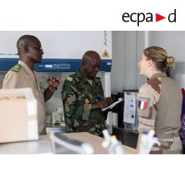 ImagesDéfense - La technicienne de laboratoire Justine présente son ...