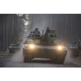 ImagesDéfense - Un peloton de chars Leclerc du 501e régiment de chars ...