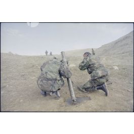 ImagesDéfense - Instruction de l'armée libanaise au tir de mortier, Liban.