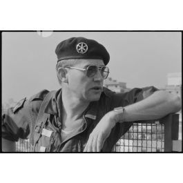 ImagesDéfense - Portrait du colonel Piroth, Beyrouth.