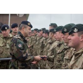 ImagesDéfense - Le colonel Olivier Waché remet une médaille à un soldat ...