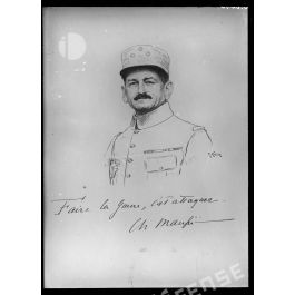 ImagesDéfense - [Portrait dessiné du général Mangin.]