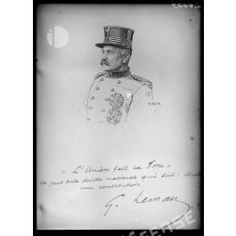 ImagesDéfense - [Portrait dessiné du général Leman.]