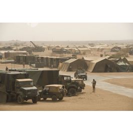 ImagesDéfense - Vue générale du camp militaire de Gao, au Mali.