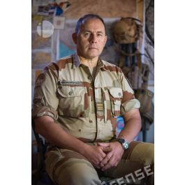 ImagesDéfense - Portrait du colonel Raphaël Bernard à Gao, au Mali.