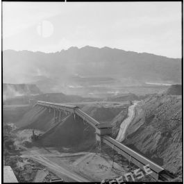 ImagesDéfense - Plan général de la mine de Ouenza à ciel ouvert.