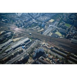 ImagesDéfense - Paris 17e. Gare de marchandises SNCF, réseau Saint-Lazare.