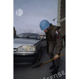 ImagesDéfense - Casque bleu du 1er régiment d'infanterie de marine (1er ...