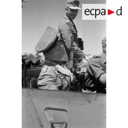 ImagesDéfense - Erwin Rommel, assis à la droite du chauffeur d'une ...