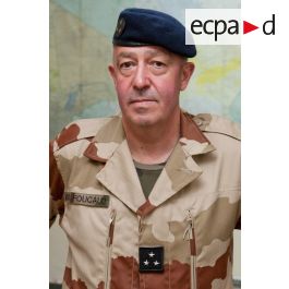 ImagesDéfense - Portrait du général Marc Foucaud à Bamako, au Mali.