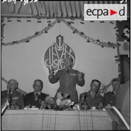 ImagesDéfense - Le général Jacques Allard pendant son discours.