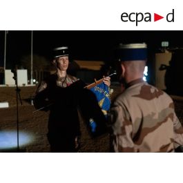 ImagesDéfense - Le colonel Thibaut Lemerle récupère le fanion du ...