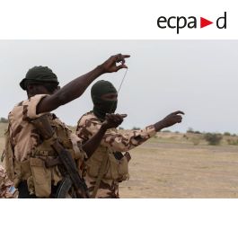 ImagesDéfense - Des soldats tchadiens balisent la zone de livraison par ...