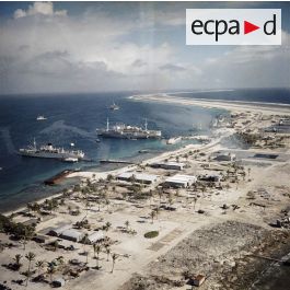 ImagesDéfense - Vue aérienne des installations de l'atoll de Moruroa ...