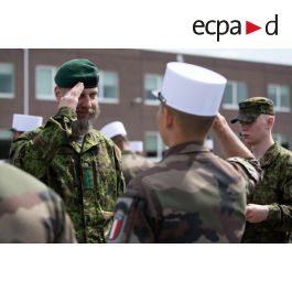 ImagesDéfense - Le colonel Andrus Merilo décore un légionnaire de la ...