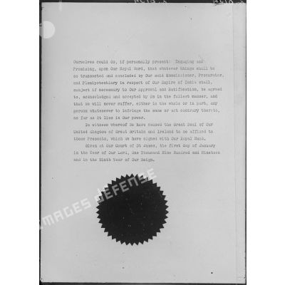 ImagesDéfense - [Reproduction d'un document écrit.]